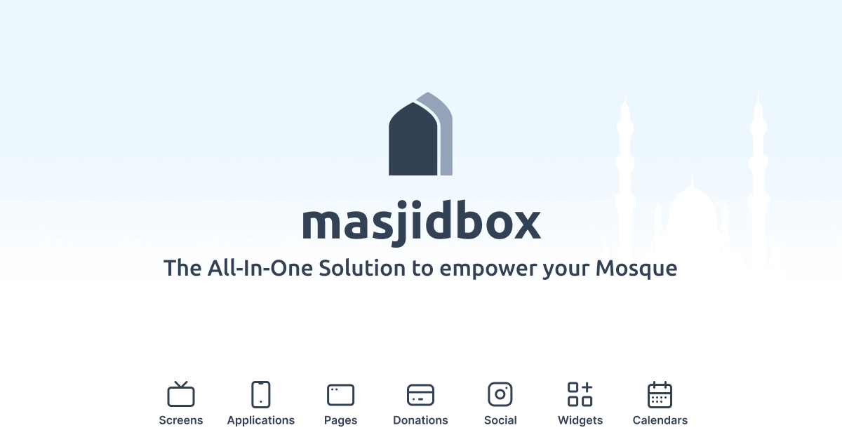 Masjidbox - The all-in-one digital solution for mosques